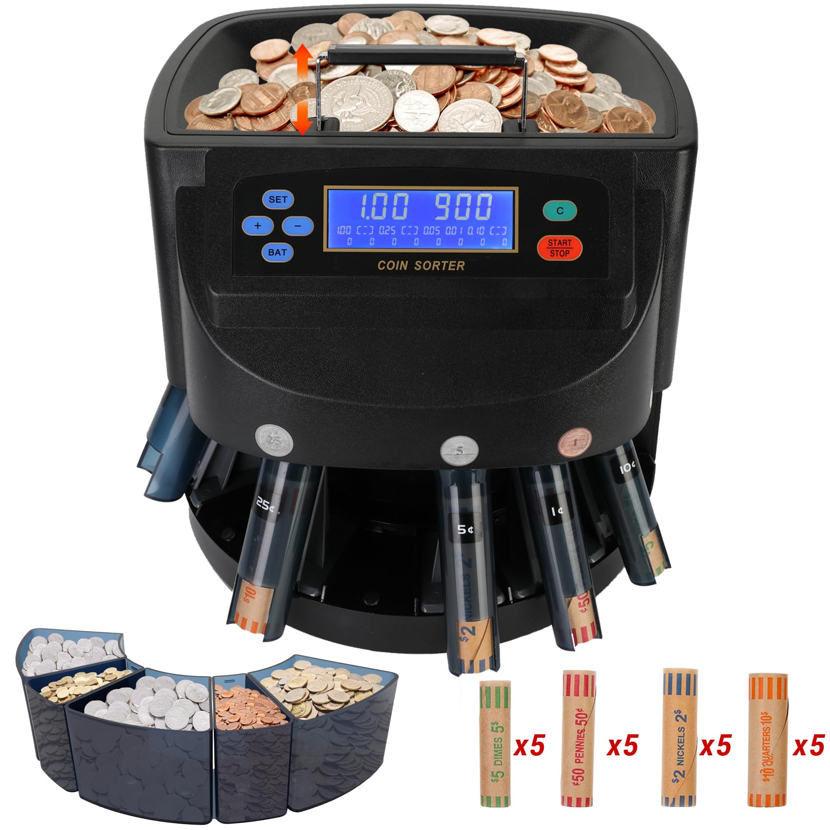 Coin Counting and Sorting Machine Coin Counter Coin sorter Change ...