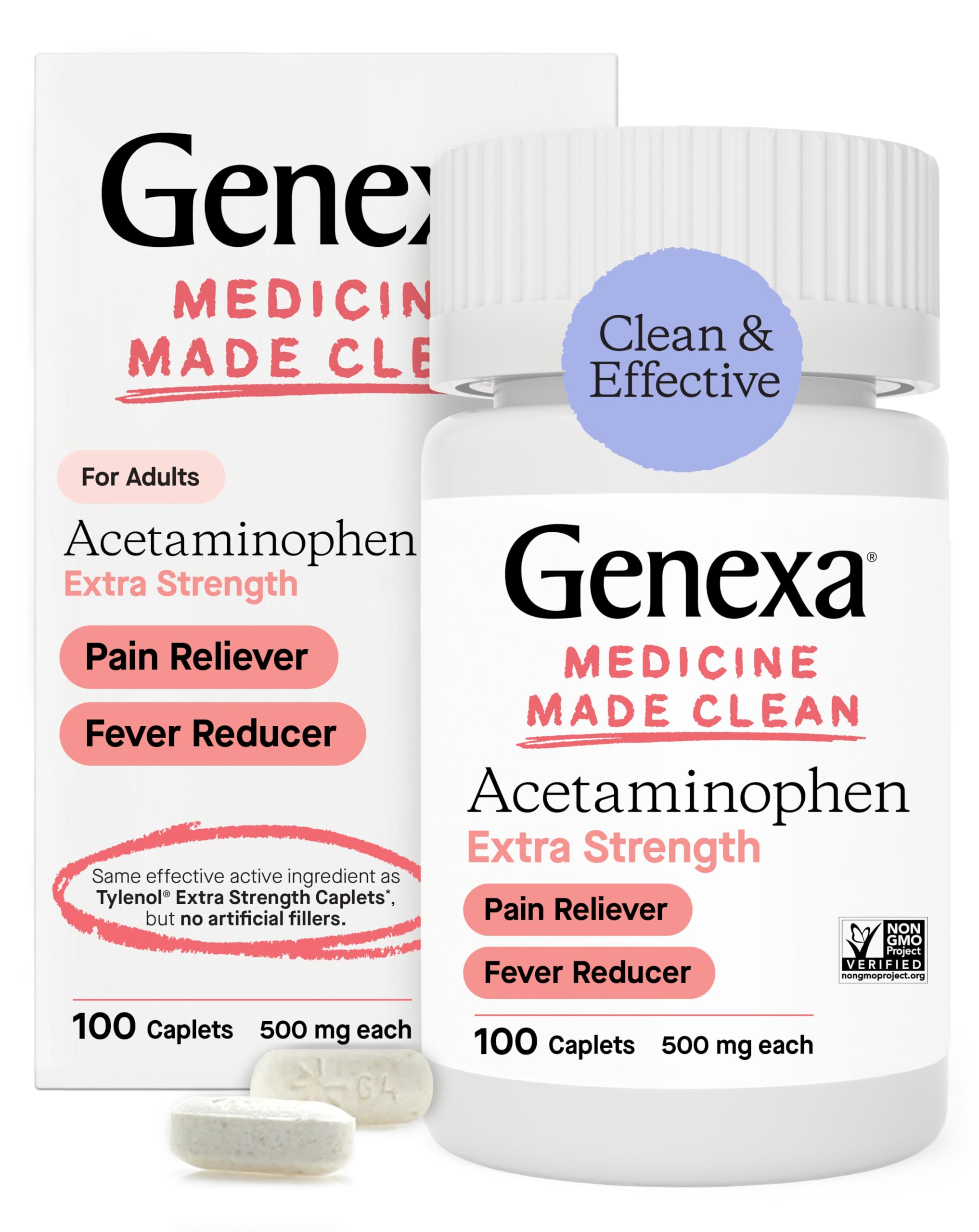 Mua Genexa Acetaminophen 500mg Extra Strength Pain Reliever & Fever ...