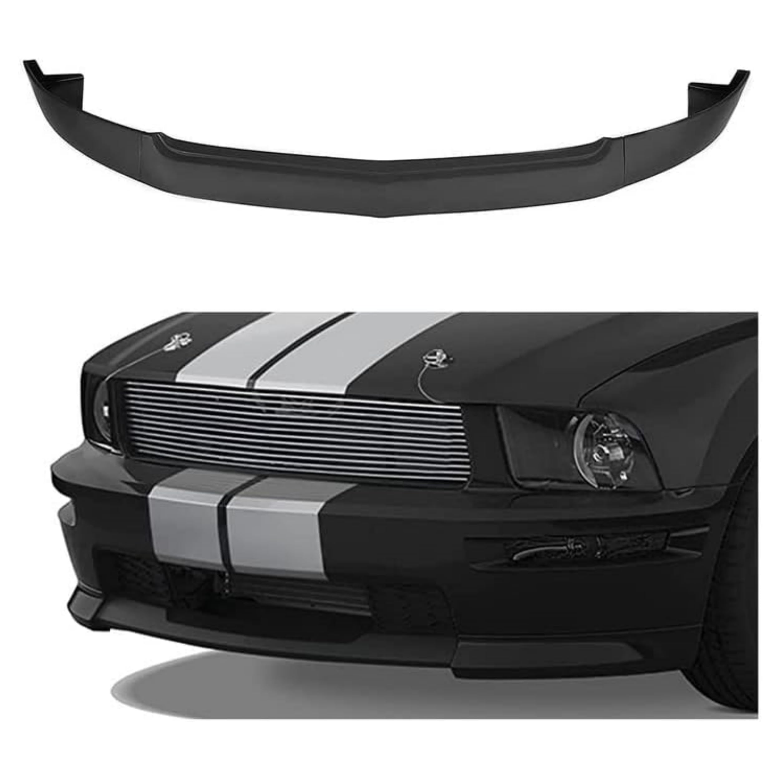 HECASA Front Bumper Lip Spoiler Splitter Compatible with 2005-2009 Ford ...
