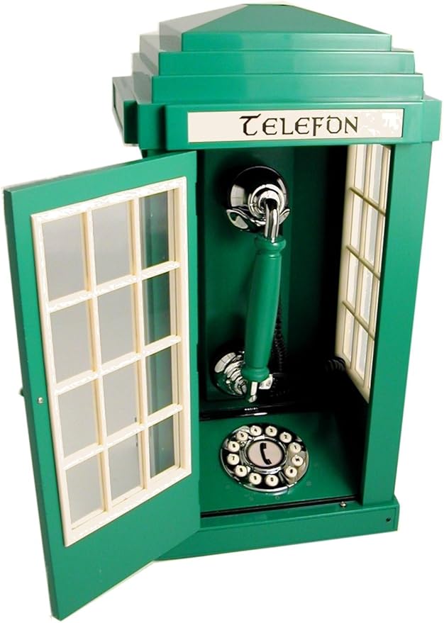Steepletone SIPB15. Green Irish Public Telephone Box Phone (Eire ...