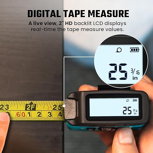 Measuring Tape With Laser LUNYEE 393ft Laser Tape Measure - 3-in-1 ...