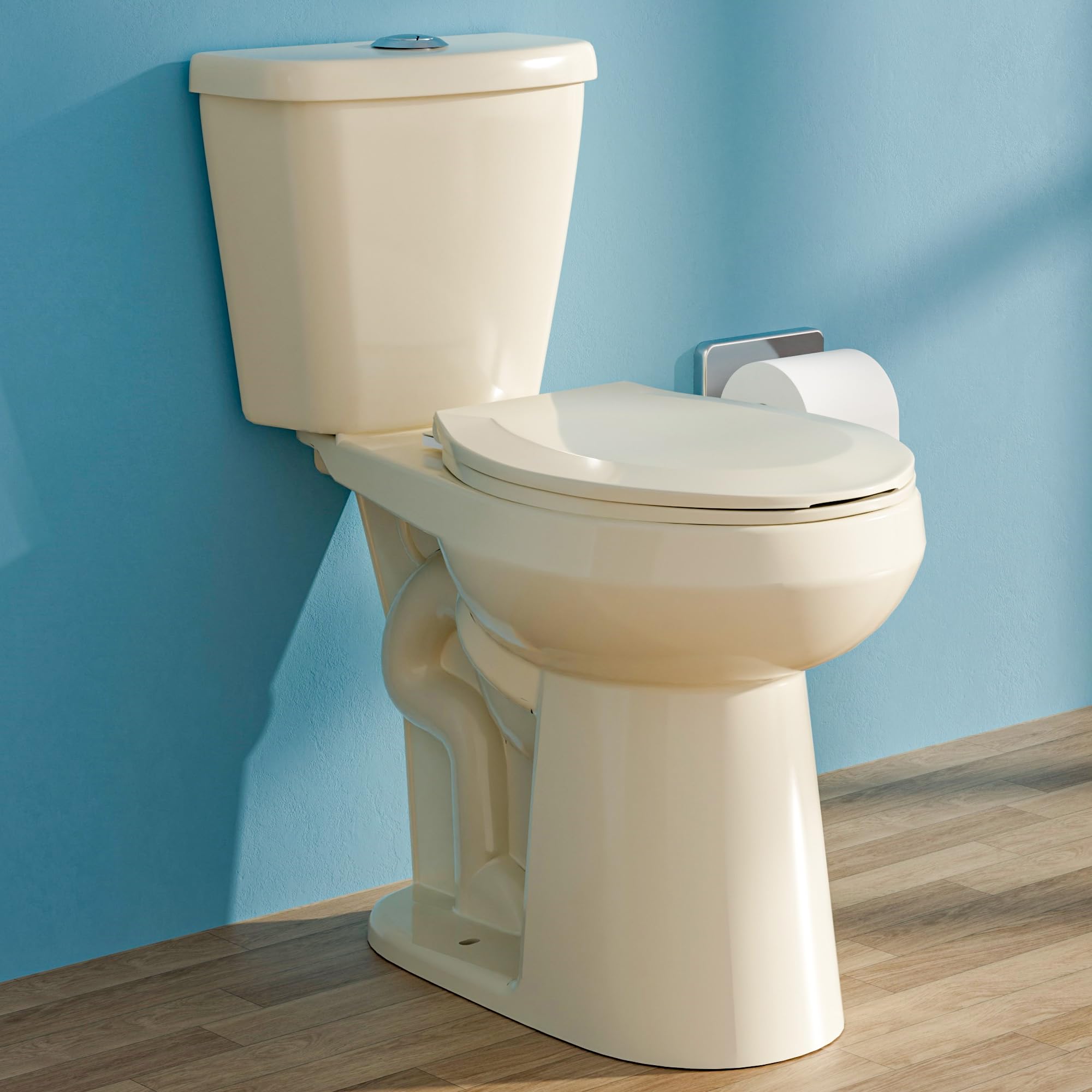 HOMLYLINK Tall Toilet 21 Inch for Seniors, Extra High Toilets, Comfort ...