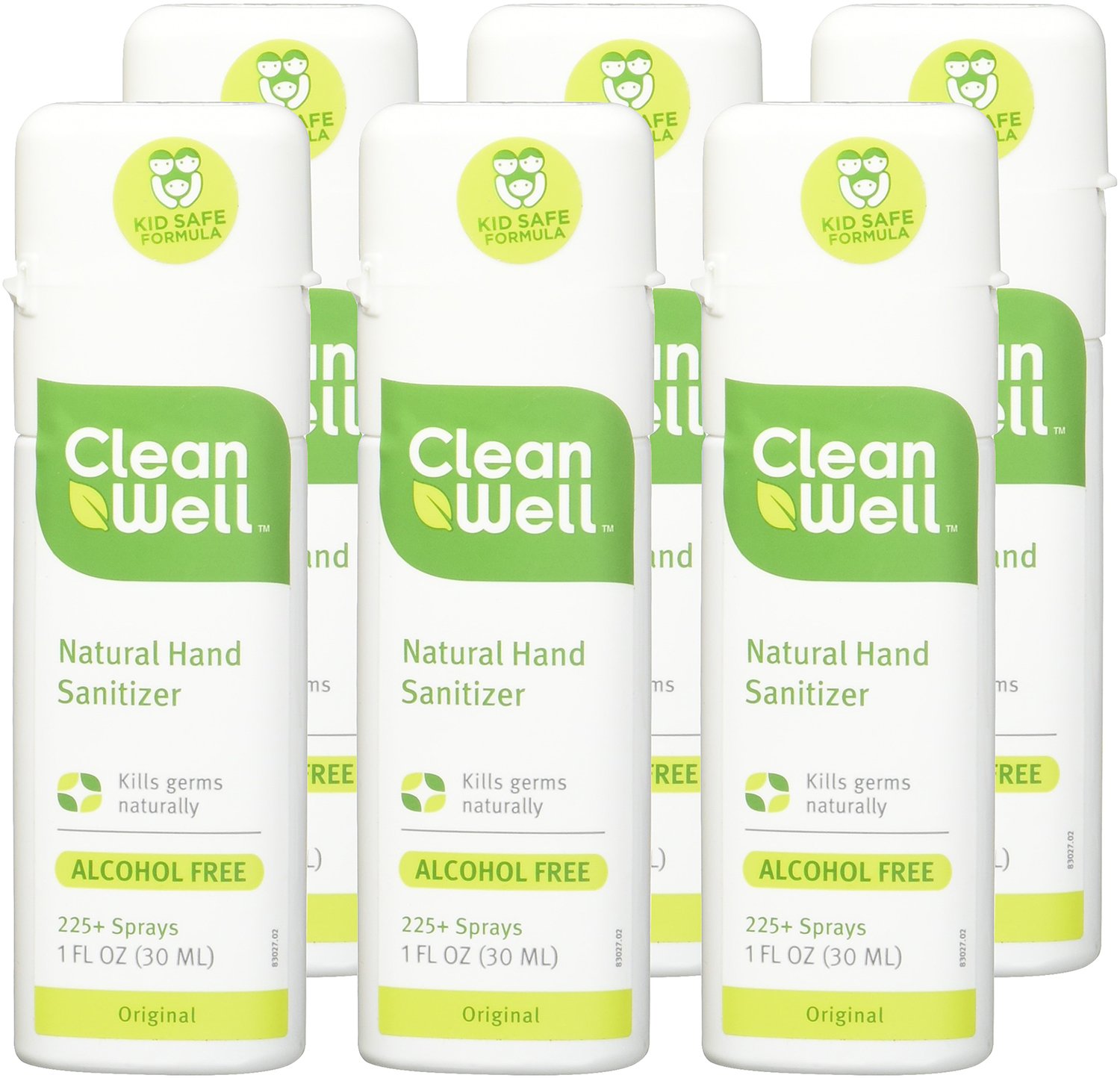 CleanWell Natural Hand Sanitizer Spray - Original Scent, 1 Ounce (Pack ...