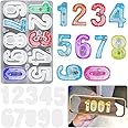 Amazon.com: DIYBravo Resin Molds Numbers 0-9 Creative Door Sign Shaker UV Epoxy Resin Molds Tags ...