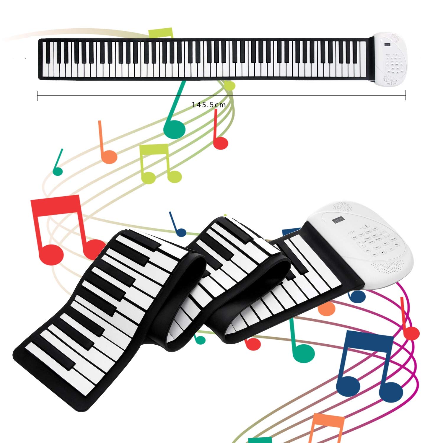 JAEZZIY Roll Up Piano 88-Keys Electric Piano Keyboard | SoundsElectric.org