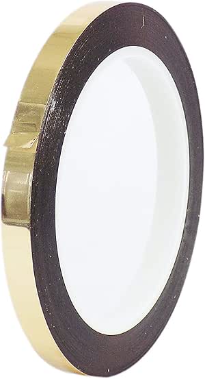 Amazon.com: MAT Metalized Polyester Mylar Film Tape, Gold - 3/8 inch x ...