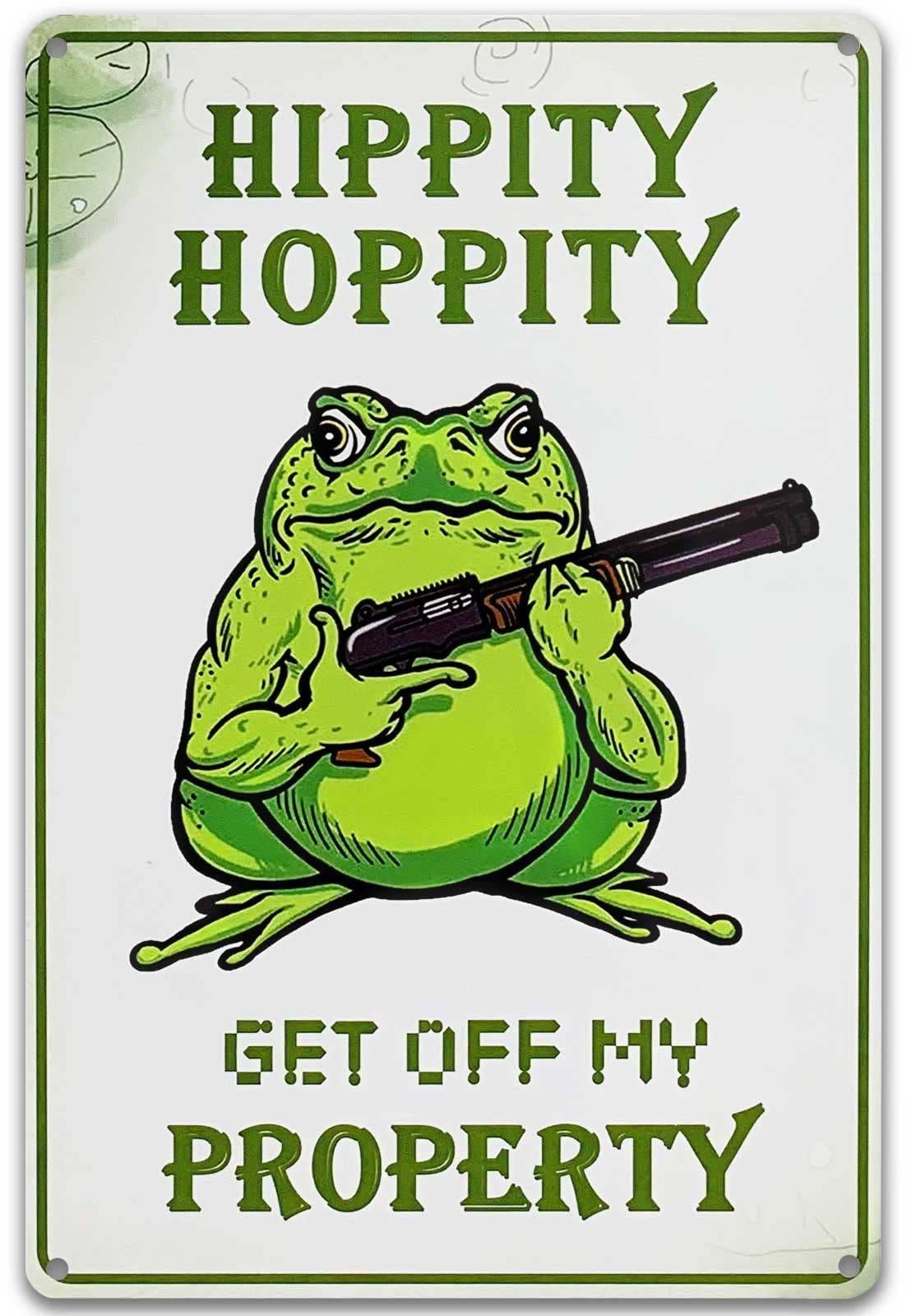 Mua CrazySign Funny Meme Posters Frog Room Decor Hippity Hoppity Get Of ...