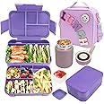 Amazon.com: Preppy Lunch Box for Girls with 10oz Thermo, with 6 ...