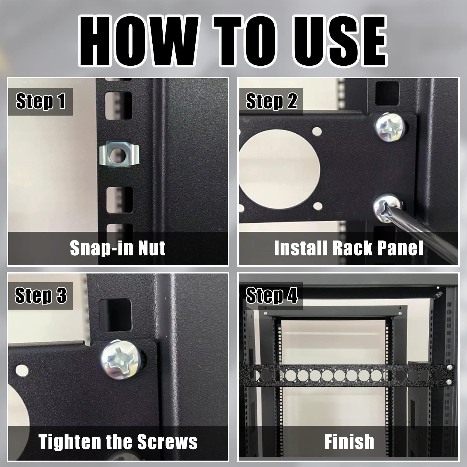 Mua 4 Pcs 1U Rack Panel XLR HDMI Audio Rack Mount Panel Connectors with ...