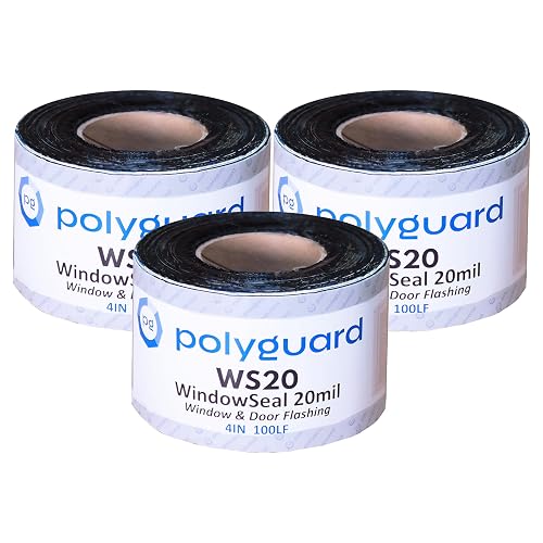 POLYGUARD WindowSeal Window Flashing Tape 4 inch x 100 feet, 20mil ...