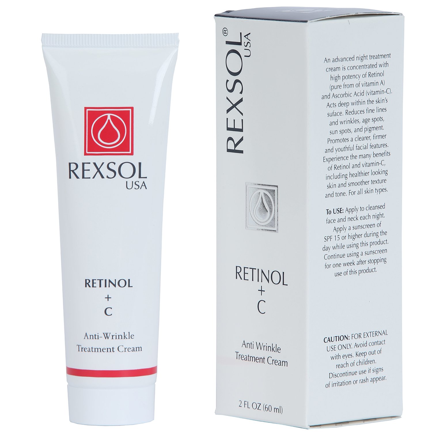 Amazon.com: REXSOL Retinol + AHA Anti-wrinkle Treatment Cream | With ...