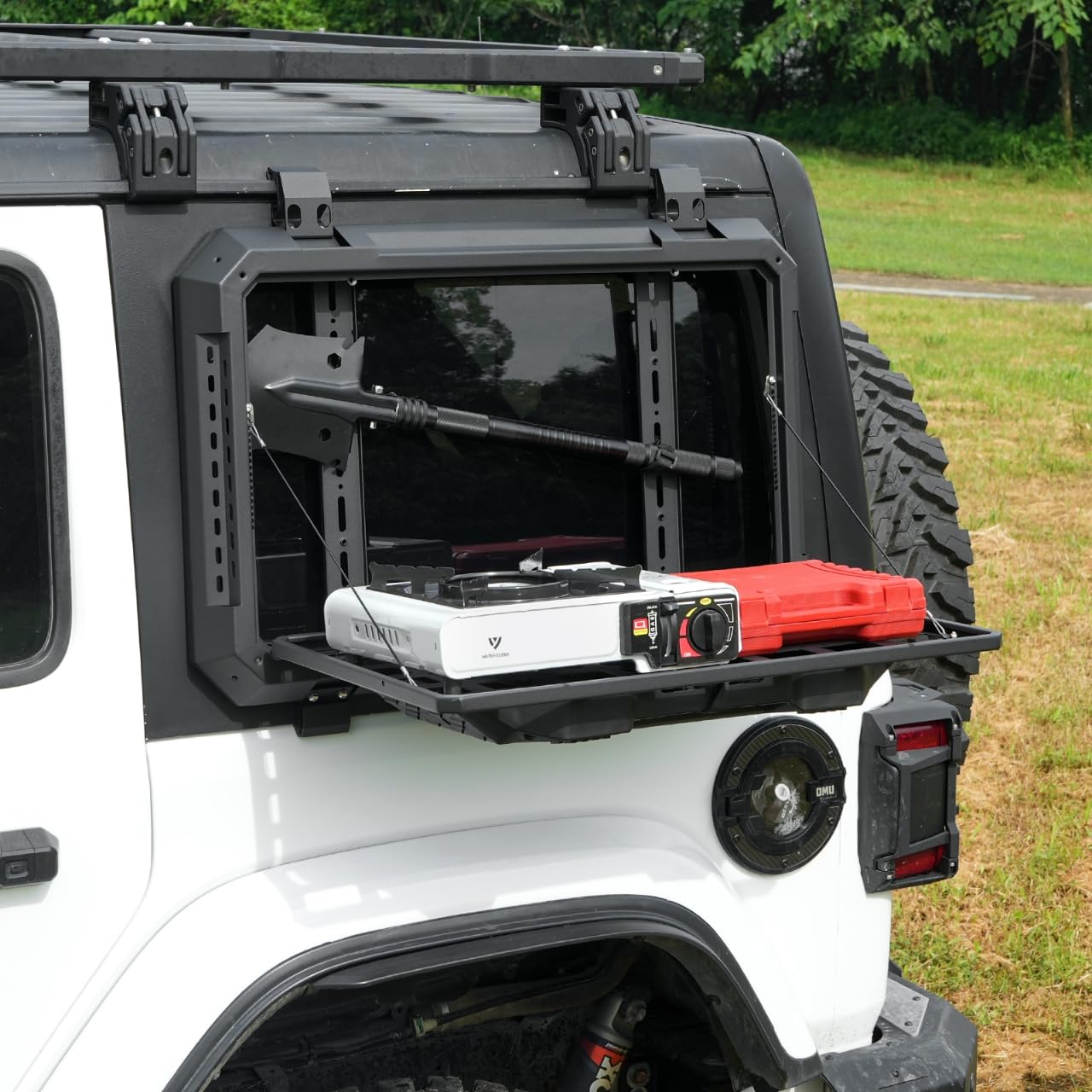 Rear Window Storage Table Molle Panel Flank Kit Rear Foldable Window ...