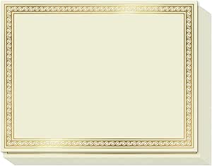 Rewards Certificates (Gold Border, Set of 50) : Amazon.ca: Office Products