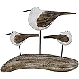 Amazon.com: Wooden Sea Bird Statue Seagull On Stand Decor Nautical ...