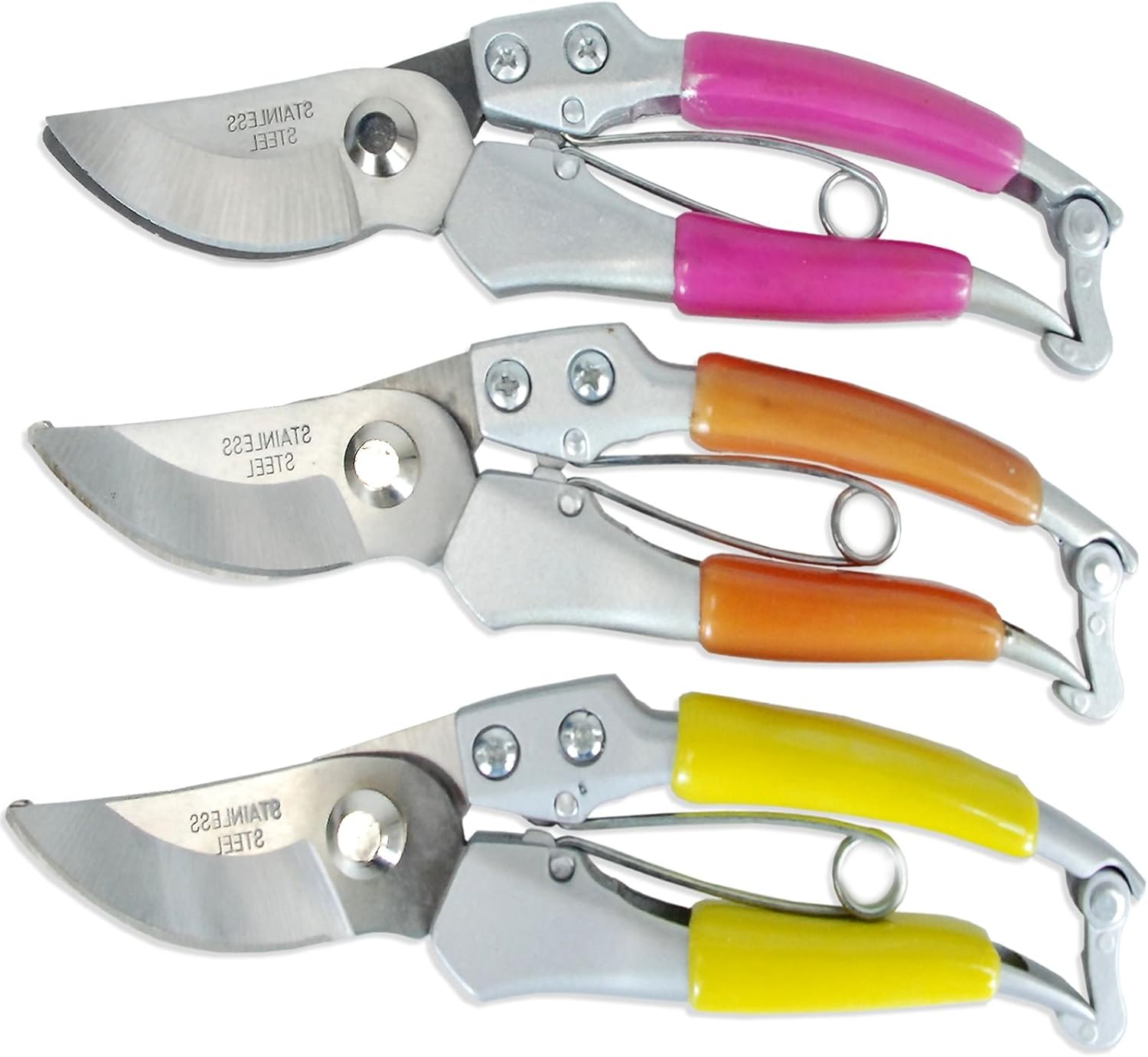 3 X (Pack of 3) 9" Pruner Bypass Pruning Secateurs Shears Plants Cutter ...