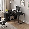 Amazon.com: Homsee Home Office Computer Desk Corner Desk with 3 Drawers ...