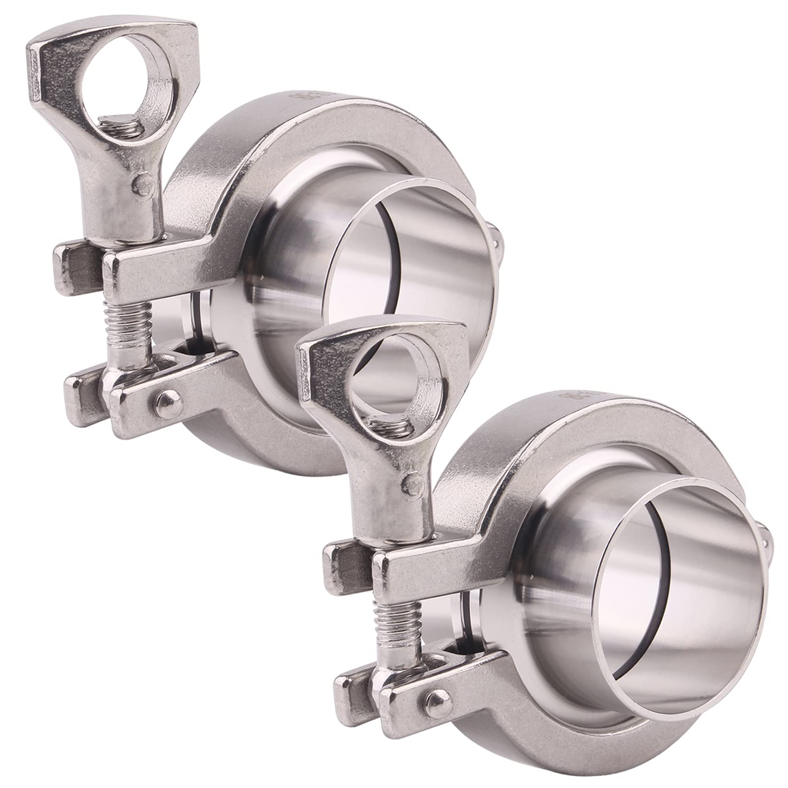 Mua DERNORD 2 Pack Stainless Steel Tri-clamp (Tri-clover Clamp) + 2 Pcs ...