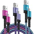 Amazon.com: Type C Charger Cable 3 Pack-10ft 6ft 3ft for Samsung Galaxy ...