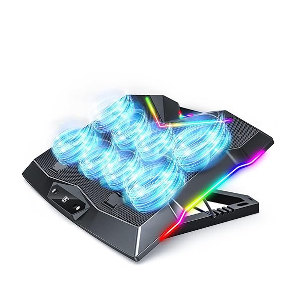 GuatemalaDigital.com: SATNK Gaming Laptop Cooling Pad with 8 Powerful ...
