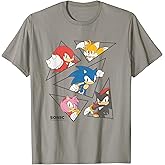 Amazon.com: Sonic The Hedgehog Main Characters Triangle Portraits Retro ...