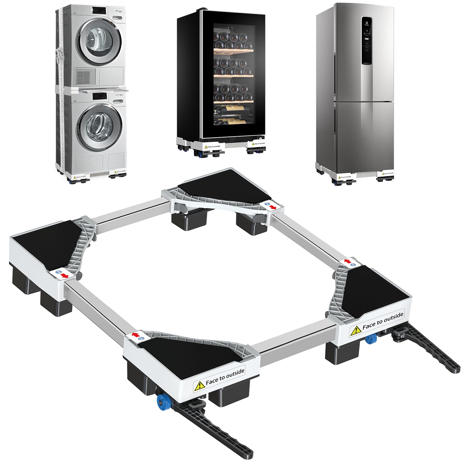 Upgrade Appliance Rollers Heavy Duty, Adjustable Appliance Rollers Mini ...