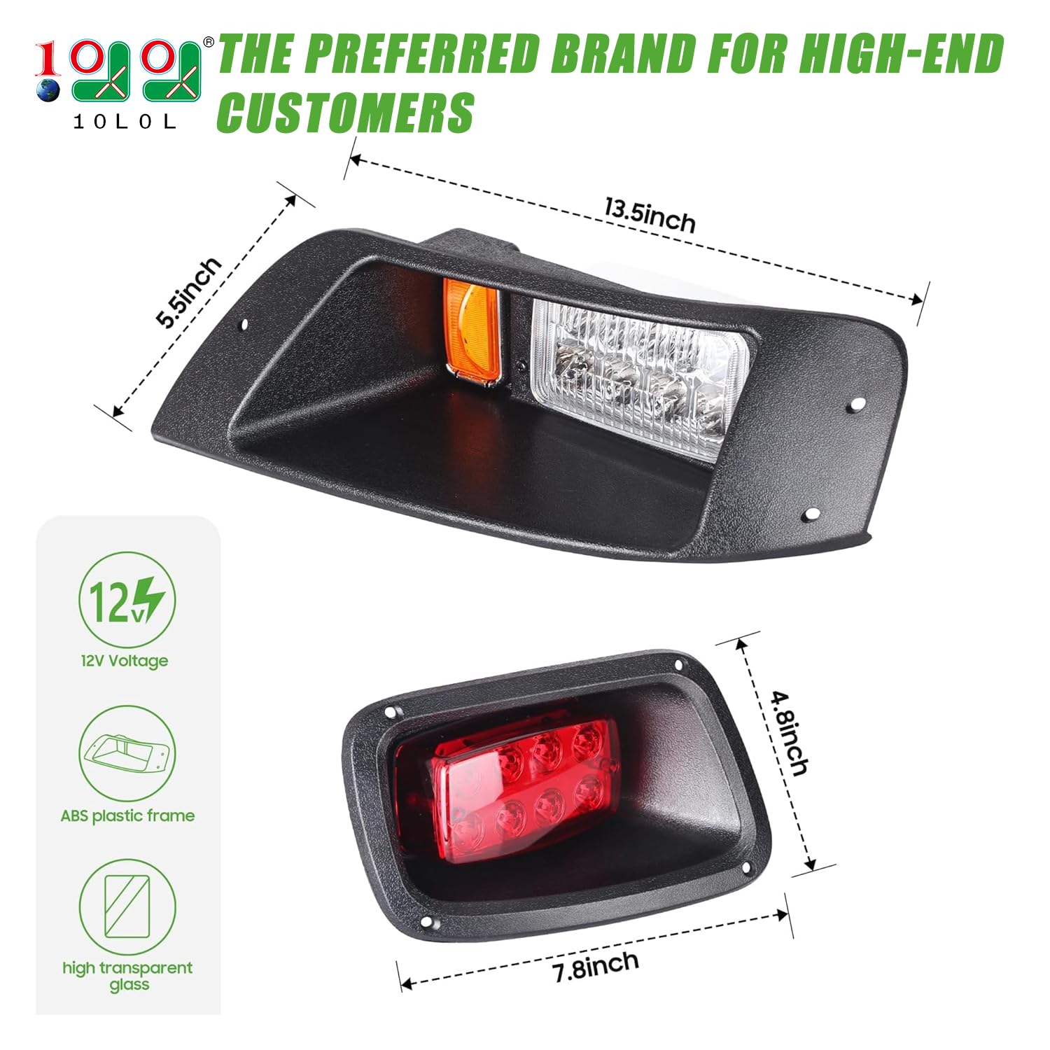 Mua 10L0L Golf Cart Headlights and Tail Light Kits for EZGO TXT 1996 ...