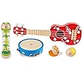 Amazon.com: Hape Mini Band Instrument Set | Five Piece Wooden ...