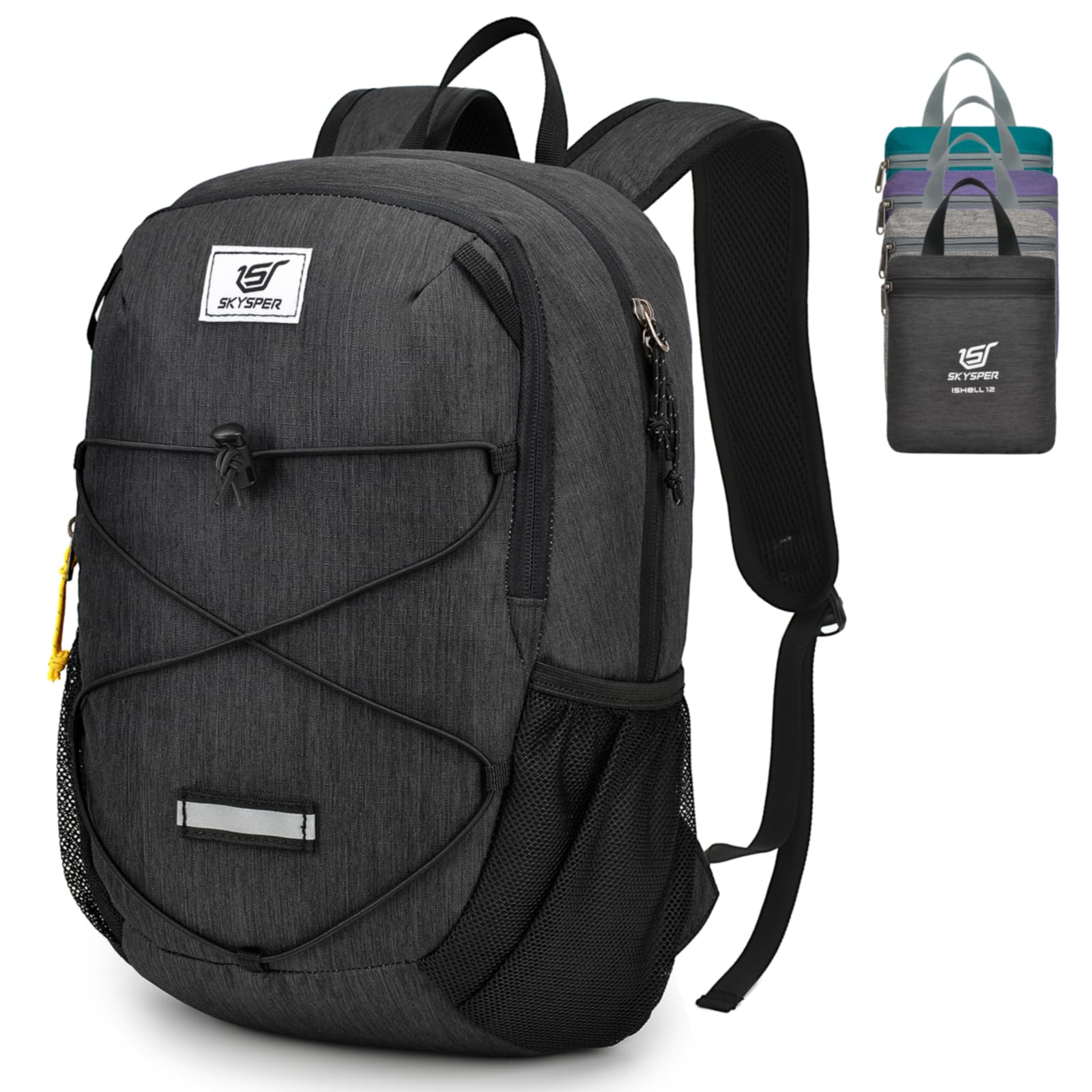 SKYSPER Small Hiking Backpack -12L Lightweight Packable Daypack for ...