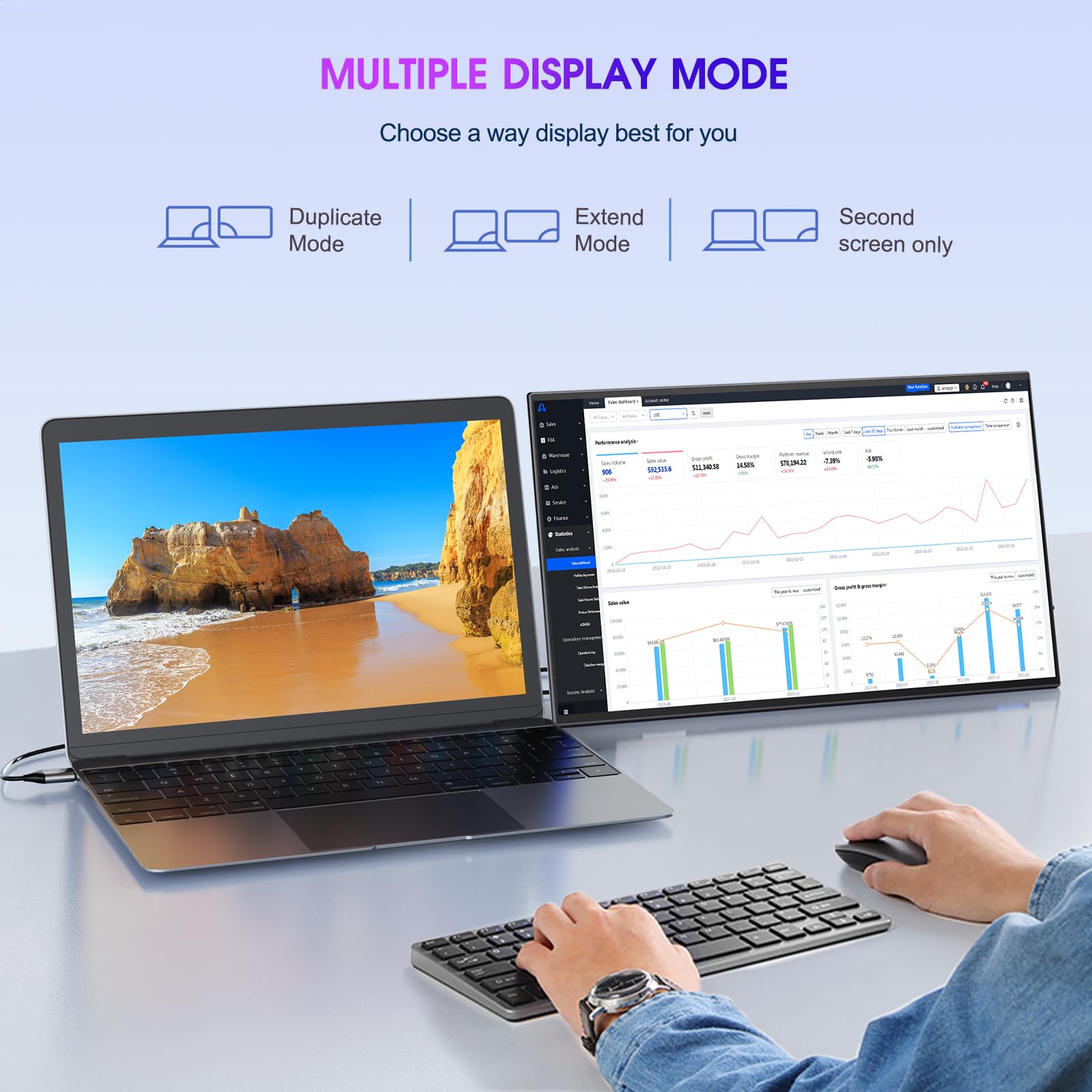 Mua COOLHOOD 14 Inch Touchscreen Portable Monitor, External Portable ...