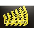 Amazon.com: Do Not Step Here Stickers Vinyl Decals (10 Pack) 10" X 3 ...