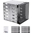 Amazon.com: Stainless Steel Hard Drive Cage, 5.25" to 5X3.5 Rack SAS ...