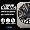 O2COOL Treva 5 Inch Battery Powered Fan Portable Desk Fan 2 Cooling ...