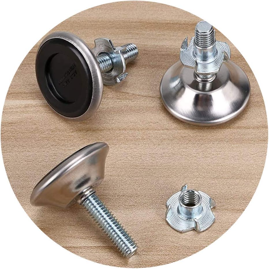 12x Furniture Leveling Feet，Adjustable Table Foot Bumpers with Threaded ...