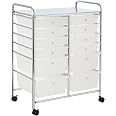 Amazon.com: Whitmor Chrome and Plastic 12-Drawer Storage Cart : Office ...