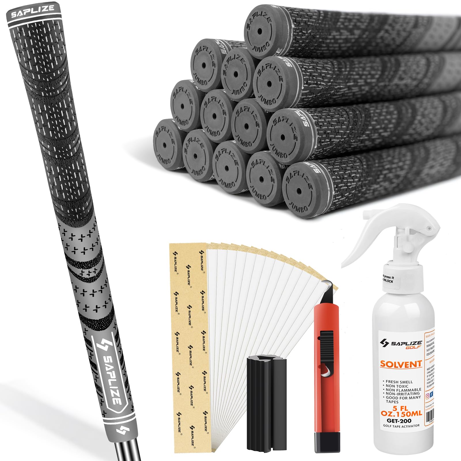 SAPLIZE Cross Cord Golf Grips Set of 13 Grips with Tape or Full ...