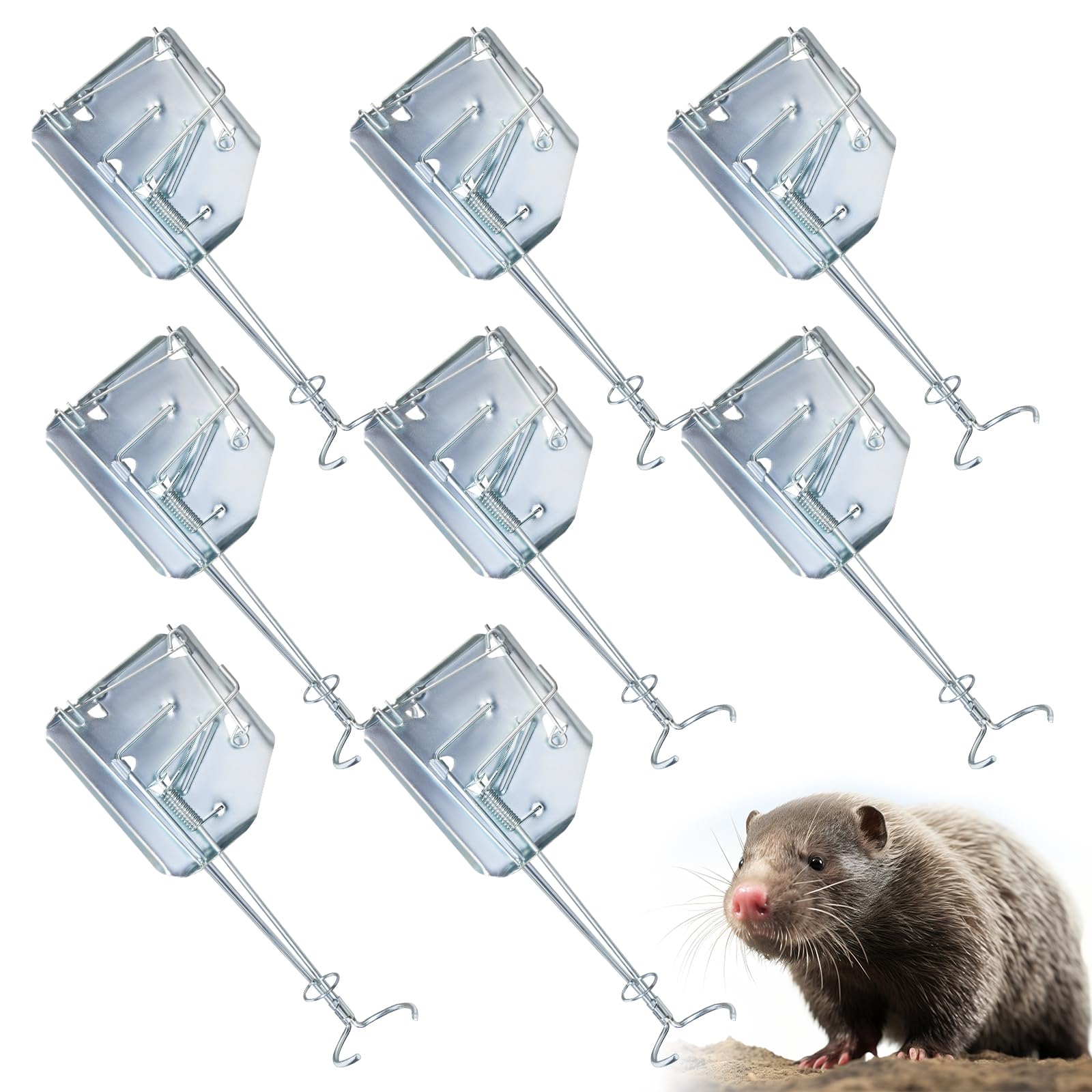 Jahy2Tech Mole Trap Gopher Trap Ground Galvanized and Oil Hardened ...