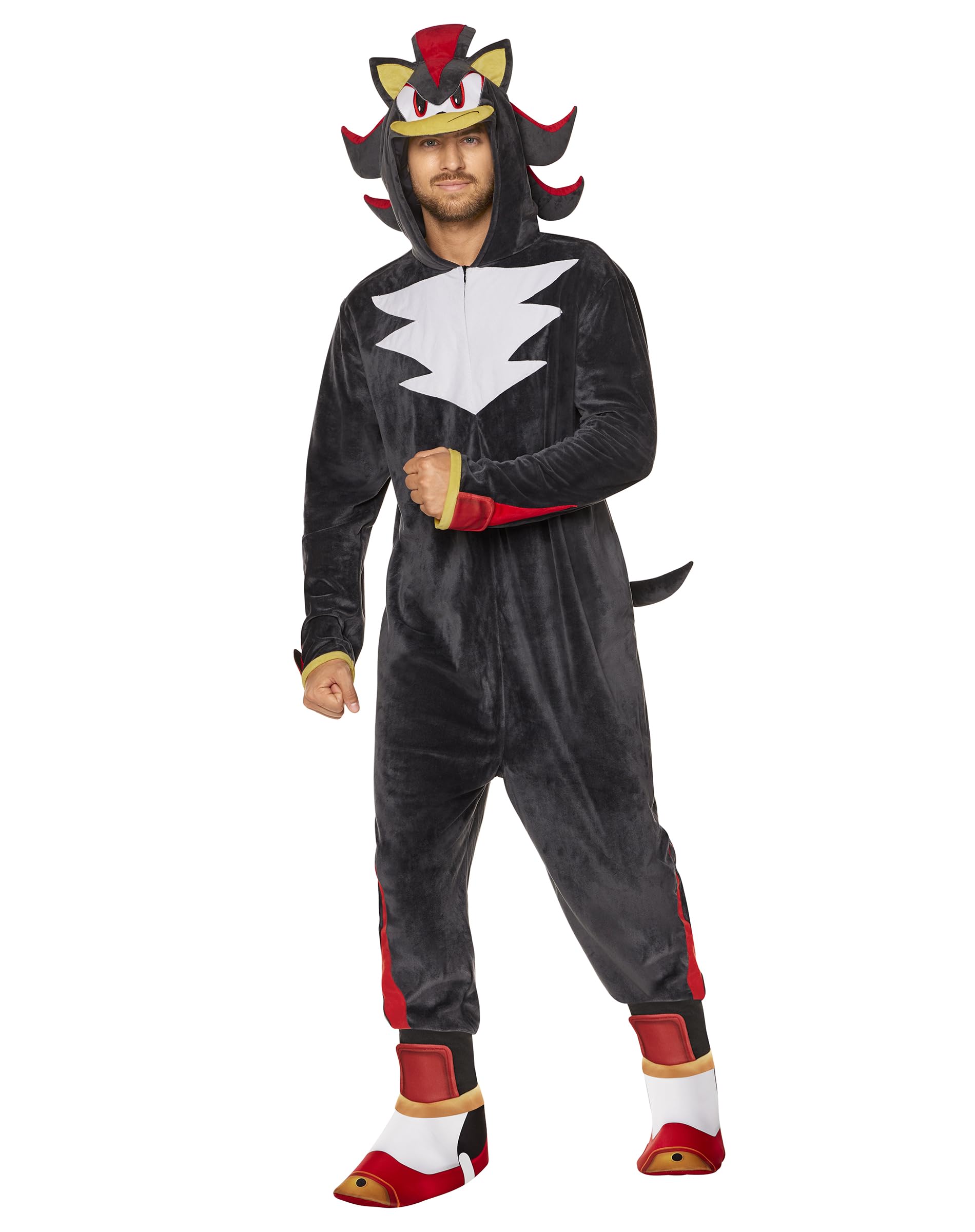 Spirit Halloween Sonic the Hedgehog Adult Shadow Jumpsuit Costume ...