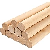 Amazon.com: FVIEXE 50PCS Wooden Dowel Rods, 1/2 Inch x 12 Inch ...