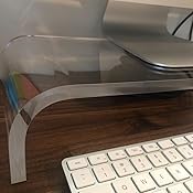 Monitor Stand, AboveTEK Premium Acrylic Computer Monitor Riser for Home ...