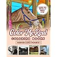 Amazon.com: Color Me Real Coloring Books: Horses and Ponies Edition 1: ...