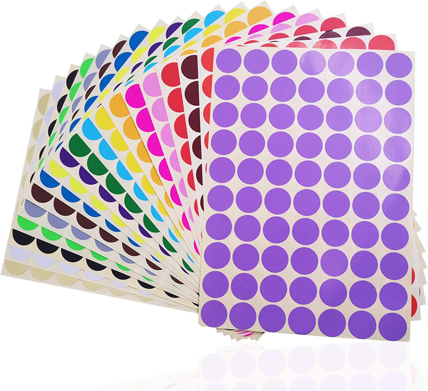 2800 pcs 3/4″ Round Coding Circle Dot Labels, SourceTon 20 Colors Neon ...
