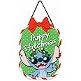 Amazon.com: Disney Lilo and Stitch Winter Stitch Hanging Wood Wall ...