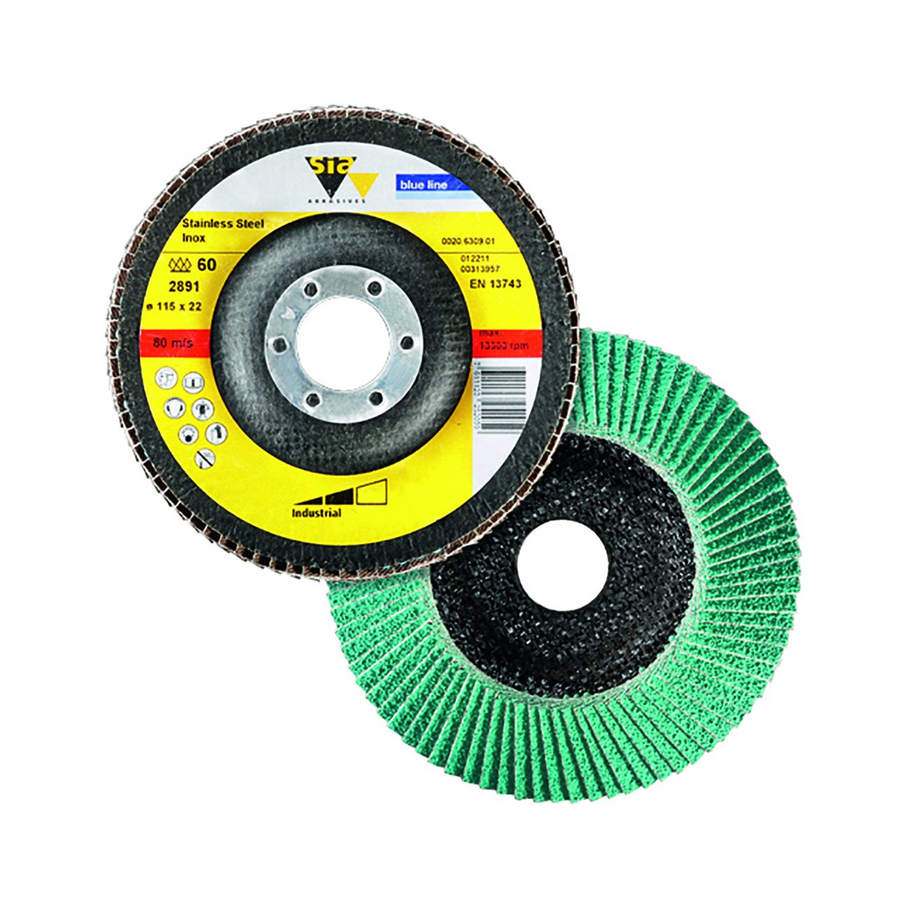 sia Abrasives 0020.5788 2891 4 1/2" x 7/8" 40 T-27 Siaflap Stingray ...