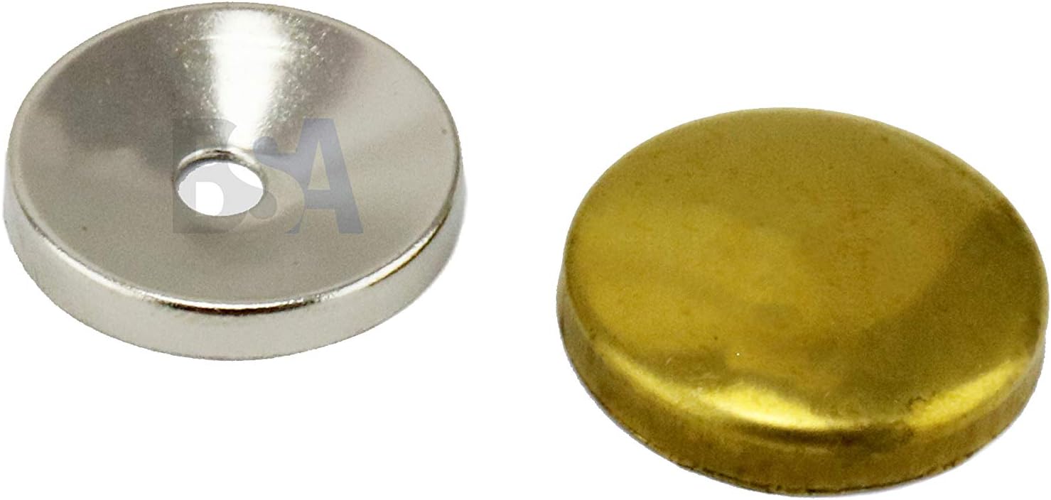 10 Screw Caps 24 mm IROX Gold Brass Thickness 7 mm Screw Cover Cap 24 ...
