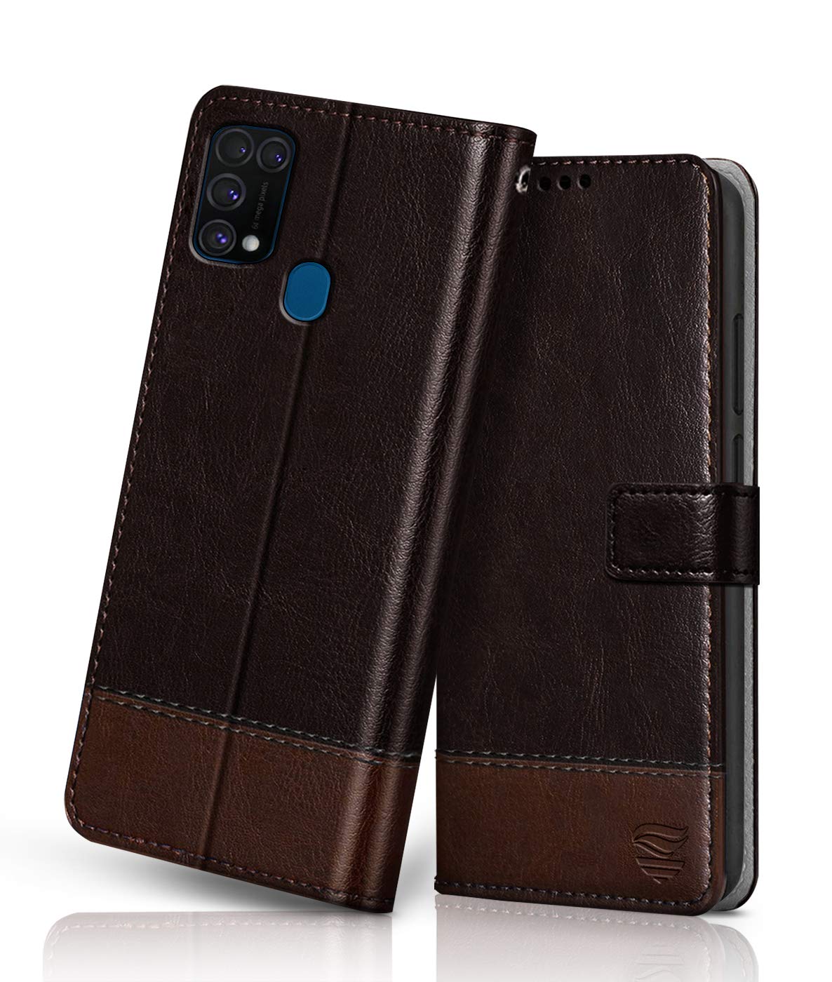 FLIPPED Vegan Leather Flip Case Back Cover for Samsung: Amazon.in ...