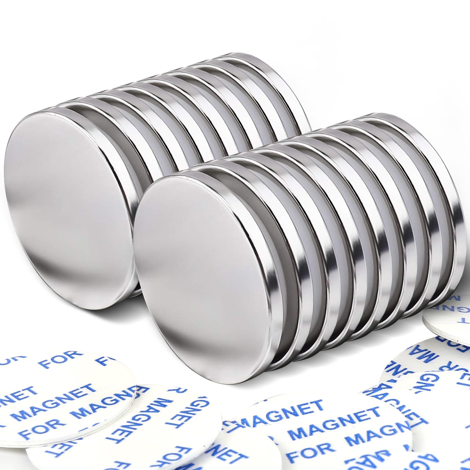 Mua Super Strong Neodymium Disc Magnets with Double-sided Adhesive ...