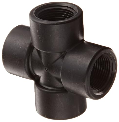 Banjo CR100 Polypropylene Pipe Fitting, Cross, Schedule 80, 1" NPT ...