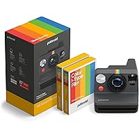 Amazon.com : Polaroid Now 2nd Generation I-Type Instant Camera + Film Bundle - Now Black Camera ...