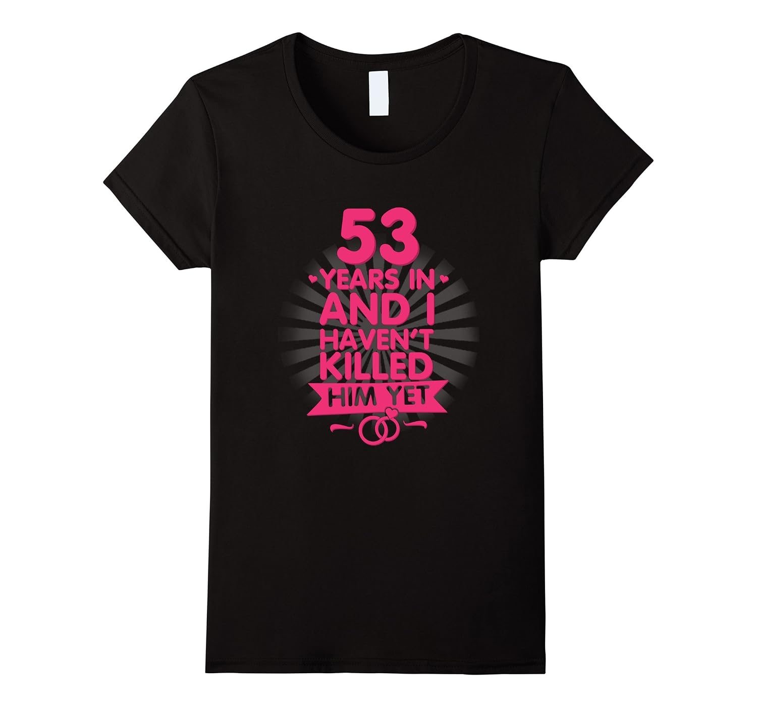 53 Years of Marriage T shirt. 53rd Anniversary Gift for Wife-4LVS ...