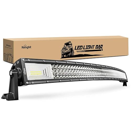 Nilight - 18015C-A LED Light Bar, 52Inch, 783W, 78000LM, Curved Triple ...